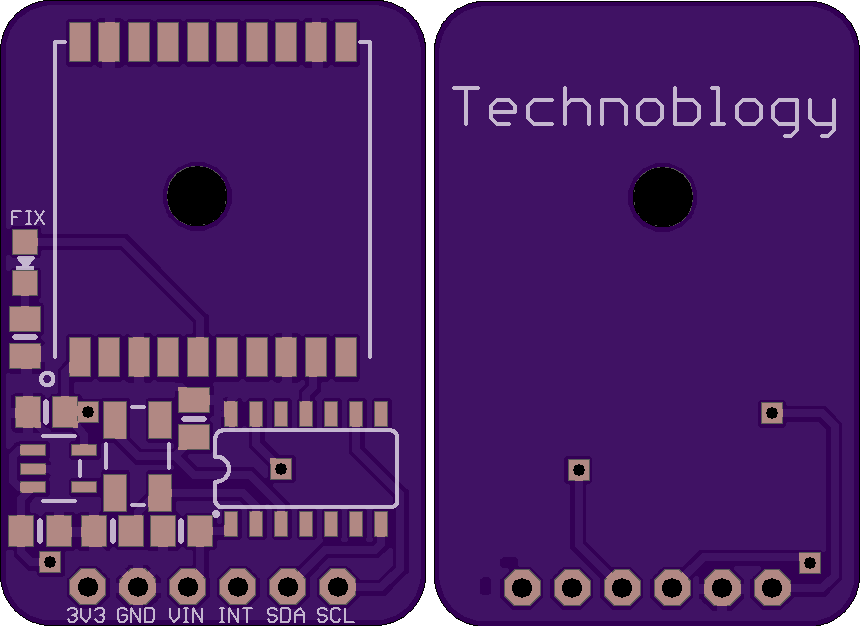Technoblogy - I2C GPS Module PCB