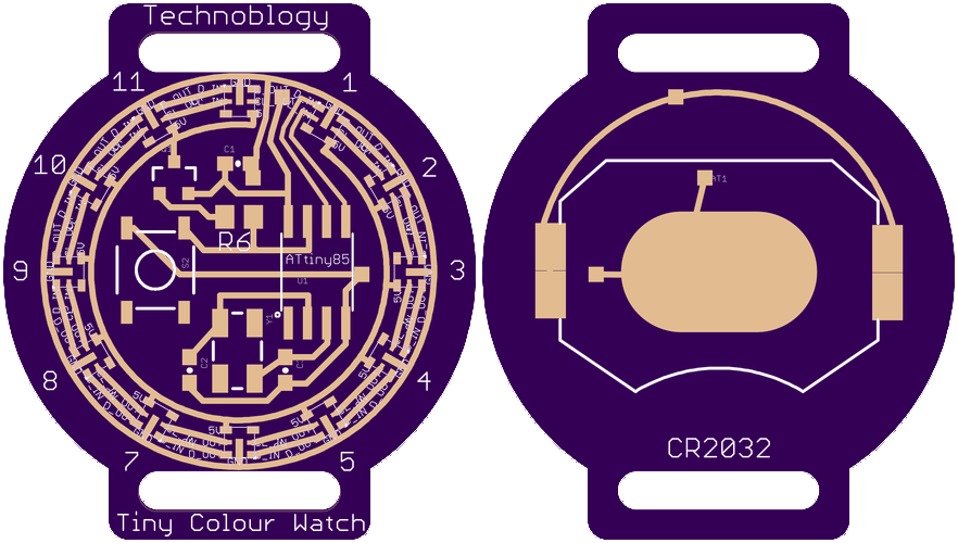 Technoblogy - Tiny Colour Watch
